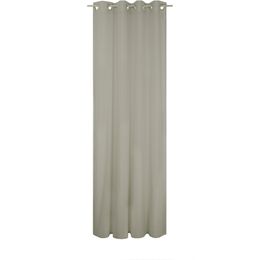 Vorhang WIRTH, B:132cm H:255cm, grau, Obermaterial: 66% Polyester, 34% Baumwolle, Wohnzimmer, Gardinen, "LORCA"