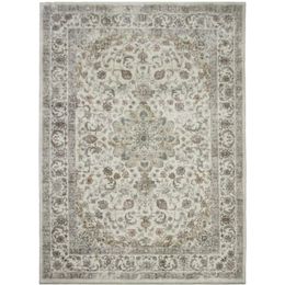 Teppich my home, B:40cm H:13mm L:60cm, beige, Kunstfaser, Wohnzimmer, Teppiche, "Omar, Druckteppich, orientalisches Design, mehrfarbig, bedruckt",