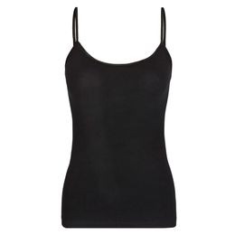 Nina von C. Damen Achseltop "Damen Spaghettitop Pure", Gr. 46, schwarz, Obermaterial: 52% Viskose CV. 40% Modal CMD. 8% Elasthan EL., Unterhemden