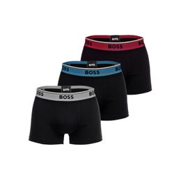 BOSS Herren Boxershorts "Boxershort Trunk 3P Power 3er Pack", Gr. XXL, schwarz, Obermaterial: 95% Baumwolle CO. 5% Elasthan EL., Unterhosen