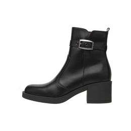 Nero Giardini Damen Stiefelette "Nero Giardini Stiefelette Leder", Gr. 37, schwarz, Leder, Schuhe
