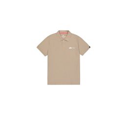 Herren Poloshirt "Basic Polo SL", beige, Gr. S, Alpha Industries, Obermaterial: 100% Baumwolle, Shirts