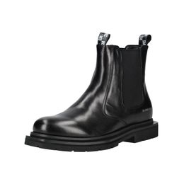 Steve Madden Herren Stiefelette "Steve Madden Stiefelette Leder/Textil", Gr. 41, schwarz, Leder, Textil, Schuhe