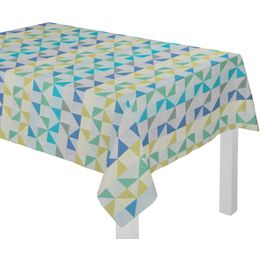 Tischdecke WIRTH, B:130cm L:220cm, blau, Baumwolle, Polyester, Tischdecken, "BERLARE"