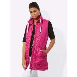 CR&Eacute;ATION L CREATION L Damen Steppweste, pink, Gr. 36, unifarben, 100% Polyester, Wattierung:100% Polyester, Westen