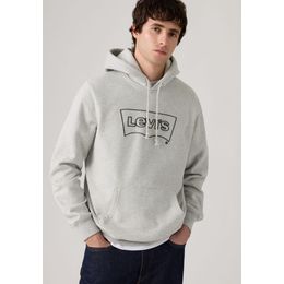 Levi's LEVI'S Herren Hoodie "STANDARD GRAPHIC HOOD", grau, Gr. L, Frottee, Obermaterial: 88% Baumwolle, 12% Polyester, Sweatshirts, mit K&auml;ngurutasche