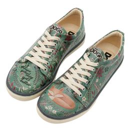 DOGO Damen Sneaker "Classic Schn&uuml;rsneaker Spirit Animal Damen Sneaker", Gr. 38, bunt, Lederimitat, Schuhe, Handgefertigt