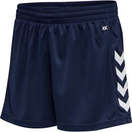 Hummel Jungen Trainingsshorts "HMLCORE XK POLY SHORTS KIDS", blau, Gr. 140, Obermaterial: 100% Polyester, Hosen, für Kinder