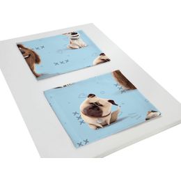 Platzset WIRTH, B:40cm L:30cm, blau, Obermaterial: 100% Polyester, Platzsets, "Pets", Universal Pictures
