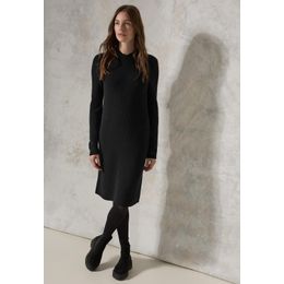 Cecil Damen Strickkleid, schwarz, Gr. XXL, unifarben, Stoff, 50% Viskose, 28% Polyester, 22% Nylon, Kleider, knielang