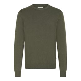 Blend Herren Strickfleece-Pullover "Strickpullover BHDAN", gr&uuml;n, Gr. L, Obermaterial: 70% Viskose CV. 30% Nylon NY., Pullover