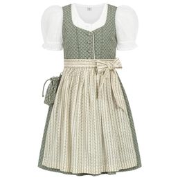 N&uuml;bler N&Uuml;BLER M&auml;dchen Dirndl "Kinderdirndl Fredericke", gr&uuml;n, Gr. 140, Obermaterial: 100% Baumwolle CO., Kleider