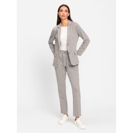 Heine Damen Hosenanzug, grau, Gr. 38, 69% Polyester, 29% Viskose, 2% Elasthan, Anz&uuml;ge