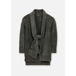 Madeleine Mode MADELEINE Damen Strickjacke "Strickjacke Lange Strickjacke mit Glanz", grau, Gr. 36, Obermaterial: 50% Polyacryl PAN. 40% Polyester PES. 10% Wolle