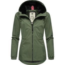 Ragwear Damen Outdoorjacke "Danka", grün, Gr. 4XL, Außenmaterial: 100% Polyester, Innenfutter: 100% Polyester, Jacken, Wasserdichte Übergangsjacke