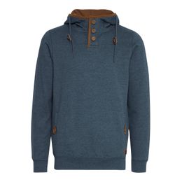 Blend Herren Kapuzenpullover "Hoodie BHAlexo", blau, Casual, Gr. XL, unifarben, Web, Obermaterial: 60% Baumwolle CO. 40% Polyester PES., Pullover
