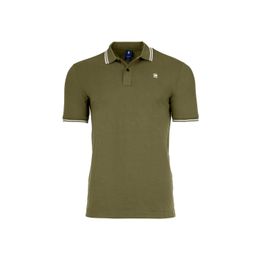 G-Star Raw G-STAR Herren Poloshirt "Poloshirt Dunda Slim Stripe Polo", grün, Gr. XL, Obermaterial: 95% Baumwolle CO(Bio). 5% Elasthan EL., Shirts