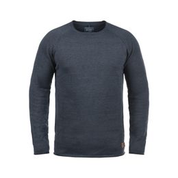 Blend Herren Strickfleece-Pullover "Strickpullover BHJohn", blau, Gr. S, Obermaterial: 100% Baumwolle CO., Pullover