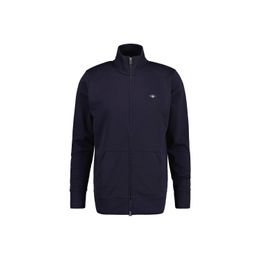 Gant Herren Sweatshirt "Sweatjacke Regular Shield Full Zip Sweat", blau, Gr. 4XL, Obermaterial: 87% Baumwolle CO. 13% Polyester PES., Sweatshirts
