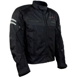 Roleff Motorradjacke "RO 613 Mesh-Blouson", XL, schwarz, Jacken, 4 Taschen