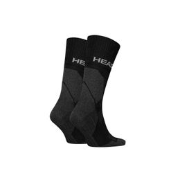 Head Herren Kurzsocken "Socken Hiking All Climates Crew 2P 2er Pack", Gr. 35, schwarz, Obermaterial: 72% Baumwolle CO. 20% Polyester PES. 6% Polyamid