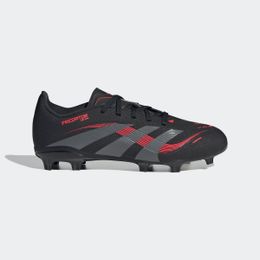 Mädchen Fußballschuh "PREDATOR LEAGUE KIDS FG/MG", adidas Performance, Gr. 35core schwarz, grau four, lucid rot, Synthetik, Schuhe, für Rasenplätze