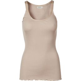 rosemunde Damen Unterziehshirt "Babette Silk Top", Gr. S, braun, Obermaterial: 70% Seide, 30% Baumwolle, unifarben, Unterhemden, ohne &Auml;rmel,