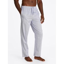Herren Pyjamahose "WOVEN PJ PANT PRINT", Tommy Hilfiger Underwear, Gr. S, blau, Jersey, Obermaterial: 100% Baumwolle, gestreift, Basic, Hosen, mit