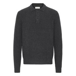 Casual Friday Herren Strickfleece-Pullover "Strickpullover CFGahn", grau, Gr. XL, Obermaterial: 52% Viskose CV. 26% Polyester PES. 22% Polyamid PA.,