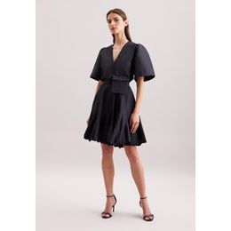 Seidensticker Damen Sommerkleid "Schwarze Rose", schwarz, Gr. 34, unifarben, 97% Baumwolle, 3% Elasthan, Kleider, V-Neck Uni