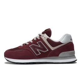 New Balance Herren Sneaker "ML574 Core", Gr. 44,5, rot, Leder, Textil, Schuhe