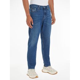 Tommy Jeans Herren Gerade Jeans "Isaac Relaxed Tapered", blau, Gr. 33, Denim/Jeans, Obermaterial: 99% Baumwolle, 1% Elasthan, Jeans,