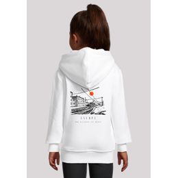 F4NT4STIC Kinder Kapuzenpullover "Escape Discover the World Town Train Station", wei&szlig;, Gr. 122, Obermaterial: 65% Baumwolle, 35% Polyester, Pullover,
