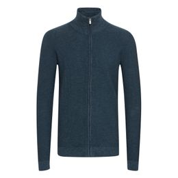 INDICODE Herren Strickjacke "Strickjacke IDJadan", blau, Gr. XL, Obermaterial: 90% Baumwolle CO. 10% Polyamid PA., Strickjacken