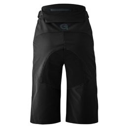 Gonso Damen Radhose "NOMESINO", schwarz, Gr. 36, 85% Polyester, 15% Elastan, Hosen, Damen Bike-Shorts, MTB Fahrradhose mit Sitzpolster, Bund flexibel