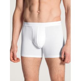 Calida Herren Boxer "Evolution", Gr. M, wei&szlig;, Single Jersey, Obermaterial: 95% Baumwolle, 5% Elasthan, unifarben, Unterhosen, Logo-Schriftzug, Single
