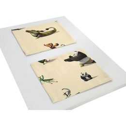 Platzset WIRTH, B:40cm L:30cm, beige, Obermaterial: 100% Polyester, Platzsets, "Kung Fu Panda", Universal Pictures