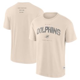 Fanatics Damen T-Shirt "Fanatics T-Shirt Miami Dolphins Elevated Signature SS"grau, Gr. XXL, 100% Baumwolle, Shirts