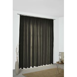 Vorhang WIRTH, B:132cm H:180cm, braun, Jacquard, Obermaterial: 75% Polyester, 25% Baumwolle, Wohnzimmer, Gardinen, "Sepino"