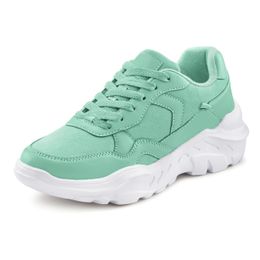 Lascana Damen Sneaker, Gr. 37, gr&uuml;n, Obermaterial: 100% Textilmaterial. Decksohle: 100% Textilmaterial. Futter: 100% Textilmaterial. Laufsohle: 100%