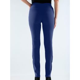 Stehmann Damen Dehnbund-Hose, blau, Gr. 36, unifarben, 72% Viskose, 25% Polyamid, 3% Elasthan, Hosen