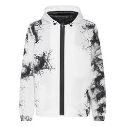Plein Sport Herren Windbreaker "Splash Extreme", schwarz-wei&szlig;, Gr. XXL, Obermaterial: 100% Polyester; Futter: 100% Polyester, Jacken