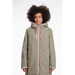 Rino & Pelle RINO & PELLE Damen Parka "JAVIN", gr&uuml;n, Gr. 40, Obermaterial: 70% Baumwolle, 30% Nylon. Futter: 100% Polyester, Jacken, mit kontrastfarbenen Details