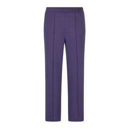 GOLDNER Damen 7/8-Hose "Verk&uuml;rzte Jersey-Hose VERA mit Biesen", lila, Gr. 54, Obermaterial: 51% Viskose CV. 36% Polyamid PA. 13% Elasthan EL., Hosen,