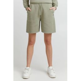 oxmo Damen Sweatshorts "Sweatshorts OXHope", gr&uuml;n, Gr. S, Obermaterial: 55% Polyester PES. 45% Baumwolle CO., Hosen