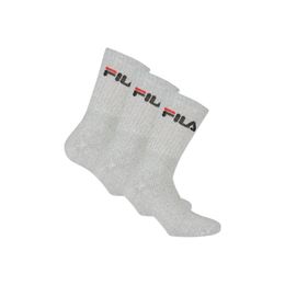 Fila Herren Kurzsocken "Socken 3er Pack", Gr. 35, grau, Obermaterial: 70% Baumwolle CO. 29% Polyester PES. 1% Elasthan EL., Socken