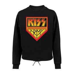 F4NT4STIC Damen Sweatshirt "Kiss Army Logo", schwarz, Gr. M, Obermaterial: 65% Baumwolle, 35% Polyester, Sweatshirts, Premium Qualit&auml;t