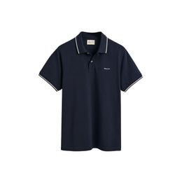 Gant Herren Poloshirt "Poloshirt TIPPING PIQUE POLO 1er Pack", blau, Gr. M, Obermaterial: 100% Baumwolle CO., Shirts