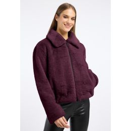 Frieda & Freddies New York Damen Blouson "Fake Fur Jacket / Xavy", lila, Gr. 40, FRIEDA & FREDDIES, unifarben, 100% Polyester, Jacken
