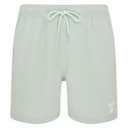 Reebok Damen Badeshorts ""Yale"", grün, Gr. S, clean, unifarben, Microfaser, Polyester, Badehosen, mit Kordelzug und elastischem Bund, mit Logo, basic
